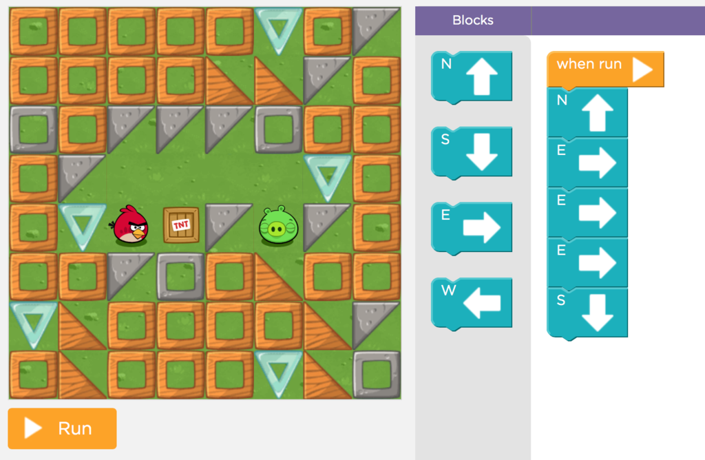 Year 1 love programming their own Angry Birds! – Penpol Primary School