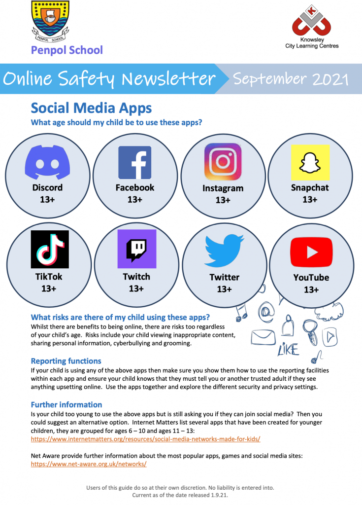 Online Safety Newsletter – Penpol Primary School