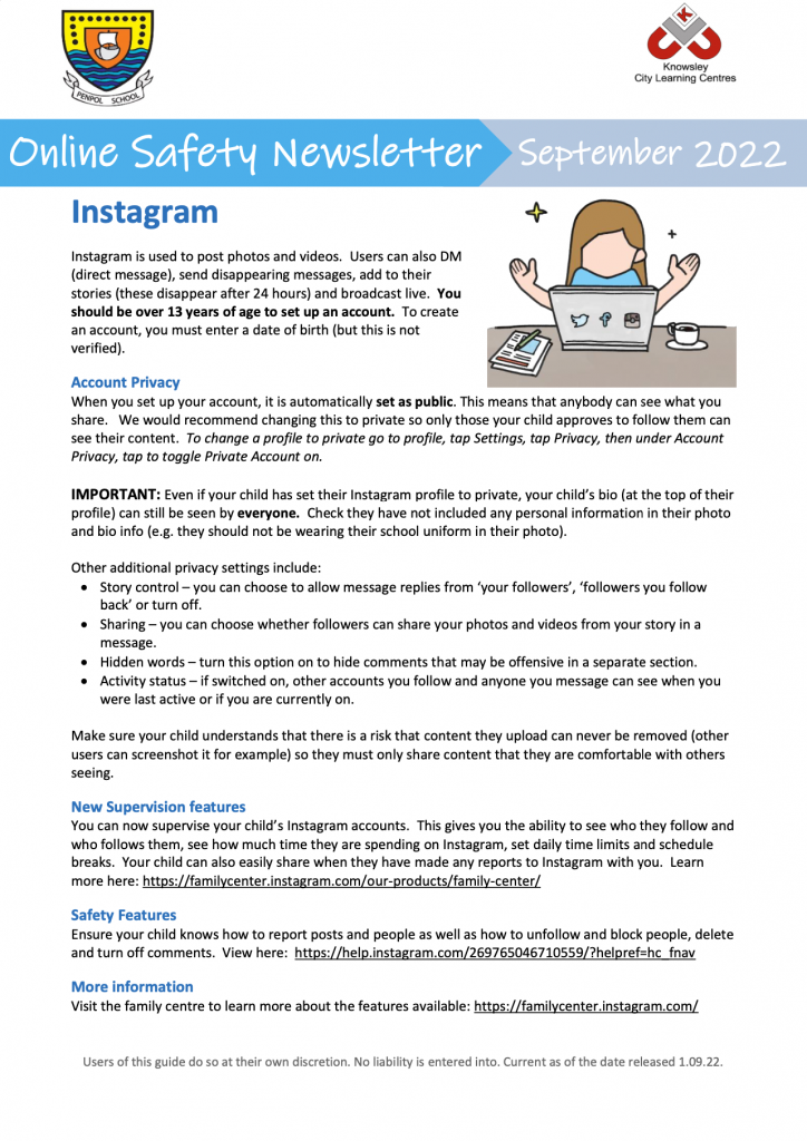 Online Safety Newsletter – Penpol Primary School