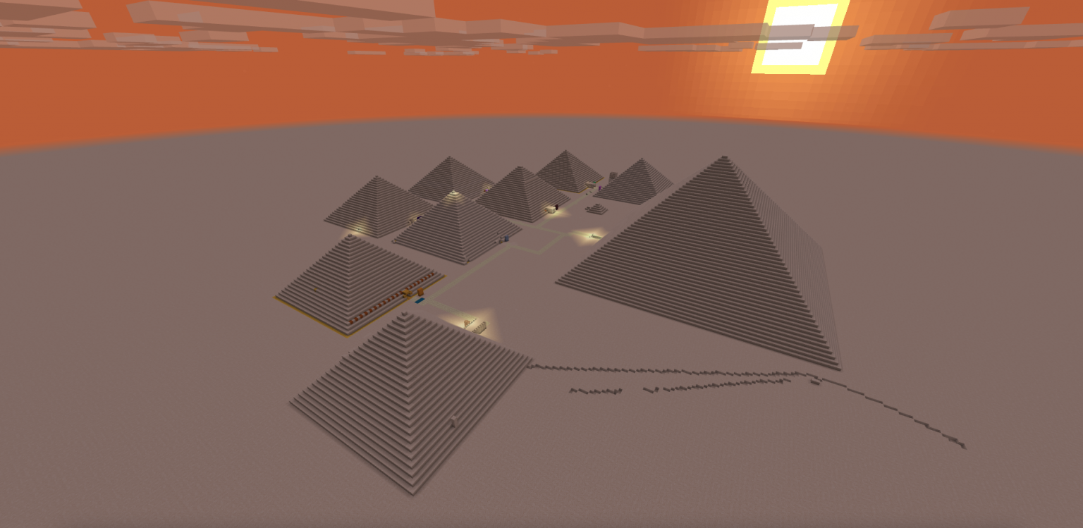 Constructing Egyptian Pyramids in Minecraft – Penpol Primary School